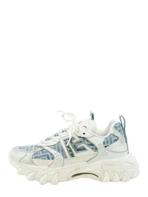 Balmain B-east Denim Sneakers - White