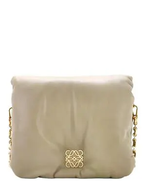LOEWE Goya Puffer Bag Leather Medium Shoulder Bag