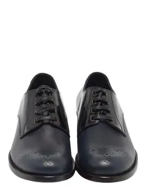 Dolce & Gabbana Perforated Lace-up Oxford Shoes - Blue