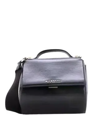 Givenchy Pandora Box Bag Leather Mini Crossbody Bag - Black
