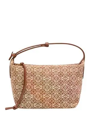 Loewe Small Anagram Canvas Cubi Shoulder Bag - Brown