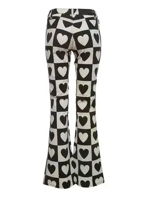 MOSCHINO Moschino Heart Print Flared Jeans