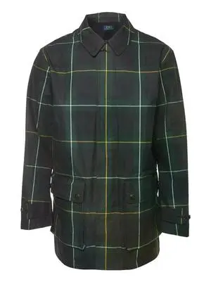 Polo Ralph Lauren Beaufort Campbell Plaid Coat - Green