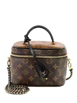 LOUIS VUITTON Louis Vuitton Vanity Handbag Reverse Monogram Canvas PM Satchel