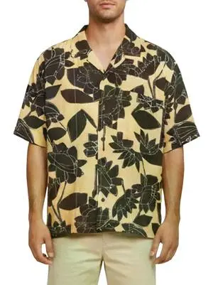 Jacquemus 2020 La Chemise Jean Floral-print Shirt Yellow