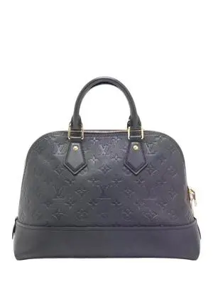 LOUIS VUITTON Monogram Empreinte Neo Alma Pm Satchel - Black