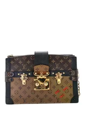 LOUIS VUITTON Trunk Reverse Monogram Canvas Clutch Bag - Brown