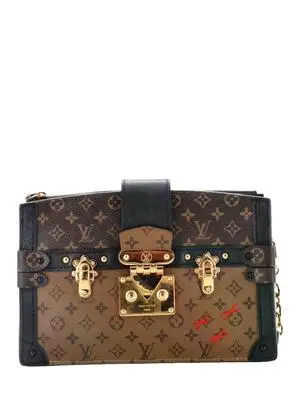 LOUIS VUITTON Louis Vuitton Trunk Monogram Canvas Clutch Bag Brown