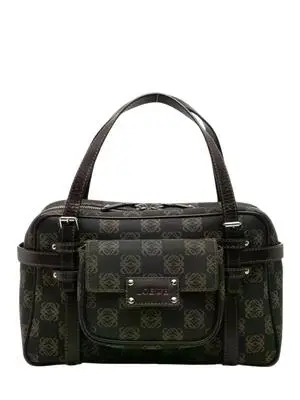 Loewe 2005 Anagram Coated Canvas Handbag - Brown