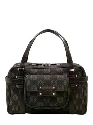 Loewe 2005 Anagram Coated Canvas Handbag - Brown