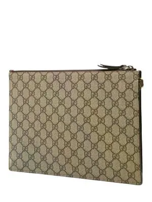 Gucci Gg Supreme Neo Vintage Clutch Bag - Neutrals