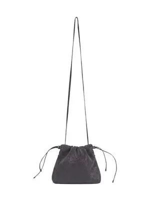 Brunello Cucinelli Monili-embellished Drawstring Shoulder Bag - Grey