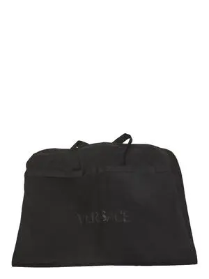 Versace Barocco-print Short-sleeve Shirt - Black