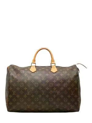 LOUIS VUITTON Monogram Speedy 40 Boston Bag - Brown