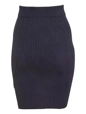 BALMAIN Balmain Ribbed-Knit Pencil Mini Skirt