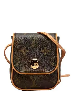 LOUIS VUITTON Monogram Cancun Pochette Crossbody Bag - Brown
