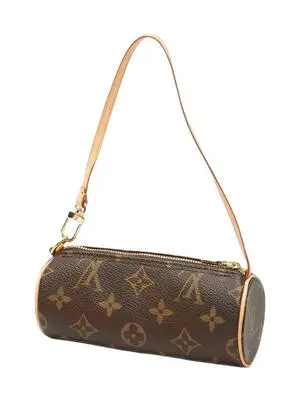 LOUIS VUITTON 1990-2020 Monogram Papillon Pochette Handbag - Brown