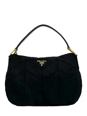 Prada Tessuto Impunto Satchel - Black