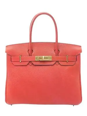 Hermès 2004 Togo Birkin Retourne 30 Handbag Red