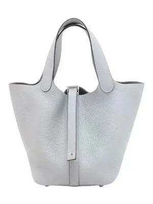 Hermès Hermès Clemence Picotin 18 Handbag Grey