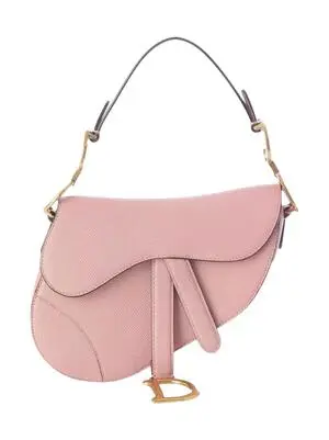 DIOR Christian Dior Grained Calfskin Saddle Bag Satchel