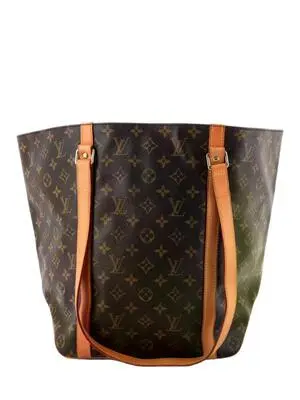 LOUIS VUITTON Monogram Canvas Shopping Sac Mm Tote Bag - Brown