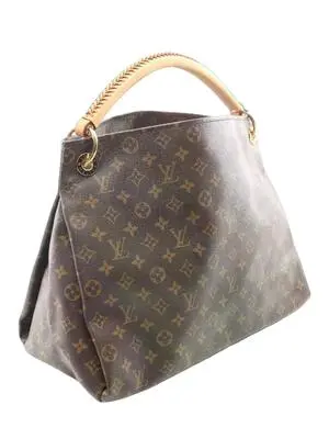 LOUIS VUITTON Louis Vuitton Monogram Artsy MM Hobo Bag Brown