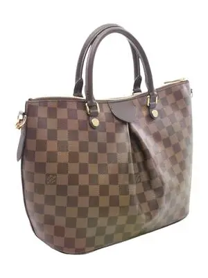 LOUIS VUITTON 2019 Damier Ebene Siena Mm Satchel Brown