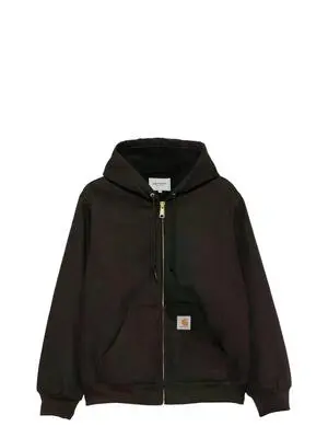 Carhartt Work In Progress Hooded Zip-up Jacket - Brown