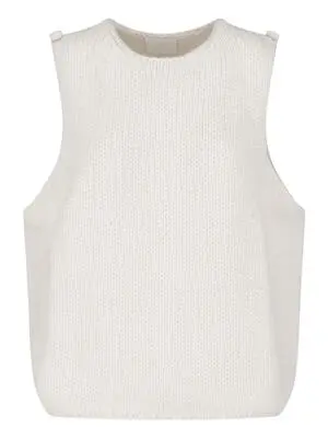 PAMPA THE BRAND Pampa The Brand Alpaca Wool Tank Top White