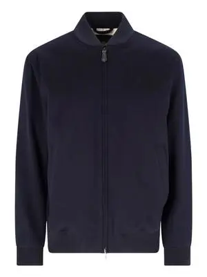 Loro Piana Cashmere Bomber Jacket - Blue