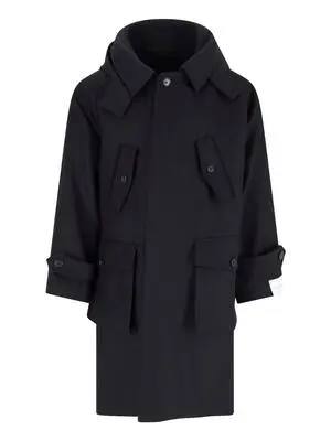Caruso Caruso "Foscari" Wool Coat Black