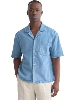 Everlane Lightweight Denim Resort Shirt - Light Indigo