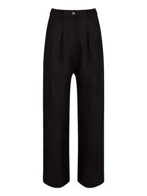 SHIKANZY Shikanzy Kamla Wide Leg Linen High Waisted Pants