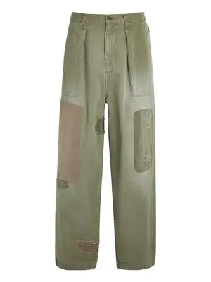 Kapital Fatigue Herringbone Baggie Jeans - Brown