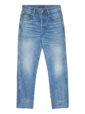 TOM FORD Melanie High-rise Straight Jeans - Blue