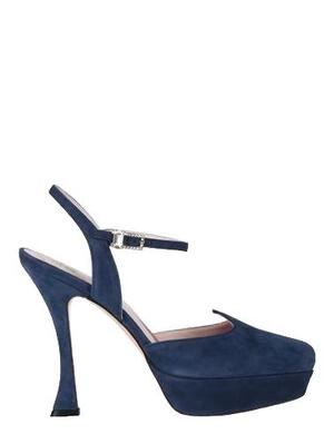 ROGER VIVIER ROGER VIVIER Suede Platform Pumps With Ankle Strap