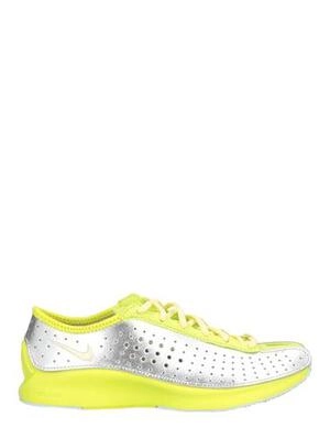 Nike NIKE Lime Leather And Textile Low-Top Sneakers Green