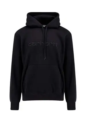 Carhartt Work In Progress Hooded Cotton Blend Sweatshirt - Black