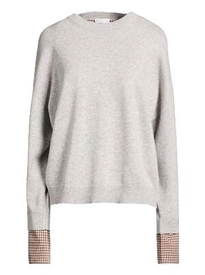 Brunello Cucinelli Mélange Cashmere Embellished Crewneck Sweater - Grey