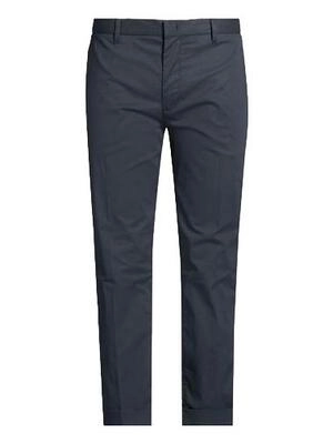 Emporio Armani Tailored Cotton Elastane Pants - Grey