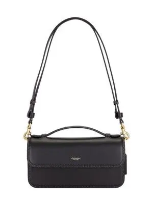 COACH Refined Calf Leather Elora Top Handle Crossbody Bag - Black