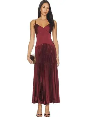 ASTR THE LABEL ASTR The Label Pleated Drop Waist Dress