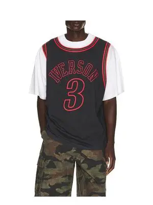 Mitchell & Ness Nba Allen Iverson Best In Class Short Sleeve Jersey - Black