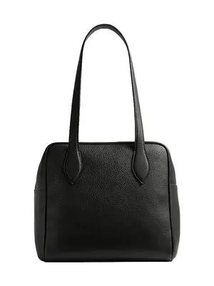 Altuzarra Maxi Cubetto Leather Shoulder Bag - Black