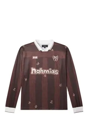 NAHMIAS Scribble Printed Jersey T-shirt - Brown