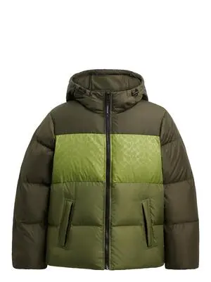COACH OUTLET Colorblock Down Puffer Jacket - Green