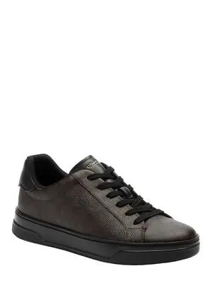COACH OUTLET High Line Signature Canvas Sneakers Walnut/black