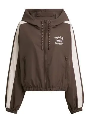 COACH OUTLET Colorblock Windbreaker In Recycled Polyester - Brown