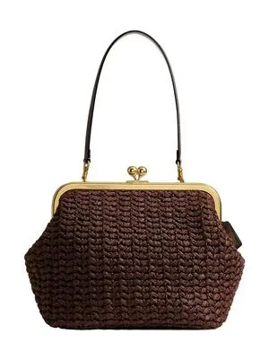 COACH OUTLET Coach Kisslock Frame Bag 27 - Brass/maple